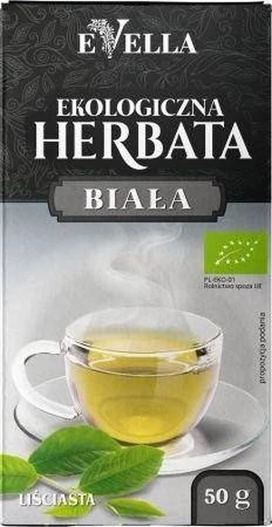 Evella Herbata Biała Liściasta Ekologiczna 50g | Sklep Nabea.pl