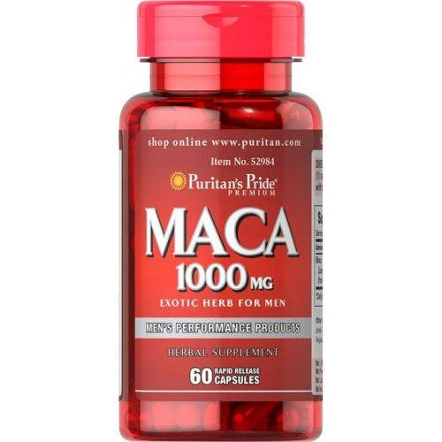 Puritan's Pride Maca 1000 mg 60 kaps. | Sklep Nabea.pl