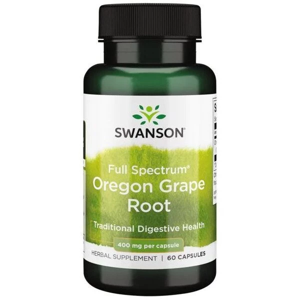Swanson Full Spectrum Oregon Grape 400 mg - 60 kaps. | Sklep Nabea.pl